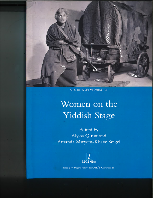 (PDF) Women on the Yiddish Stage Introduction