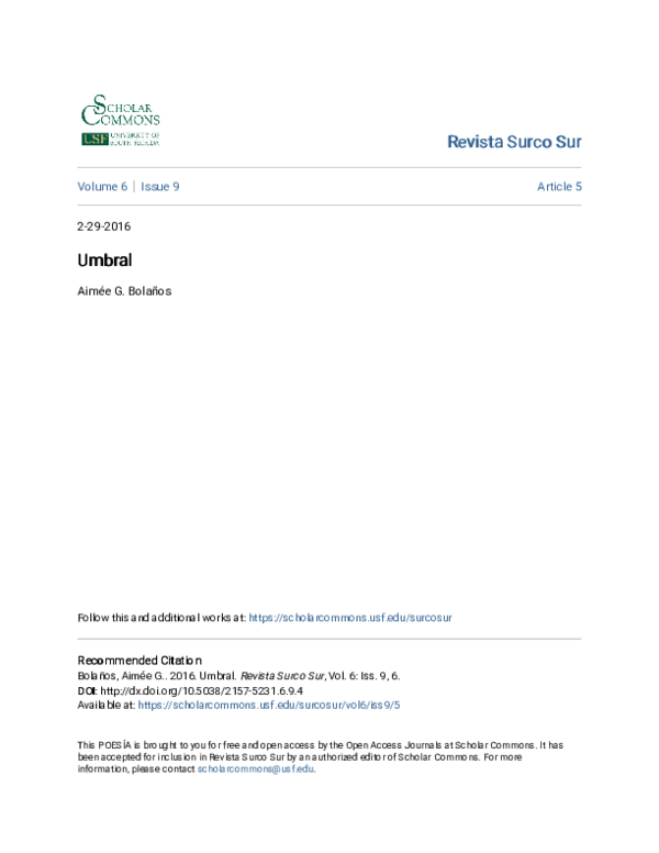 (PDF) Umbral