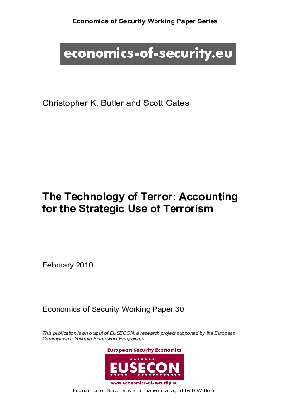 (PDF) The Technology of Terror: Accounting for the Strategic Use of ...