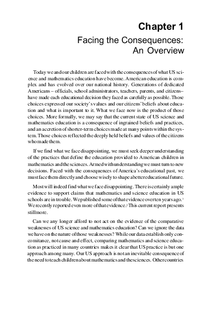 (PDF) Facing the Consequences: An Overview