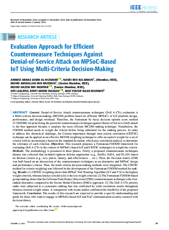 Pdf Evaluation Approach For Efficient Countermeasure Techniques