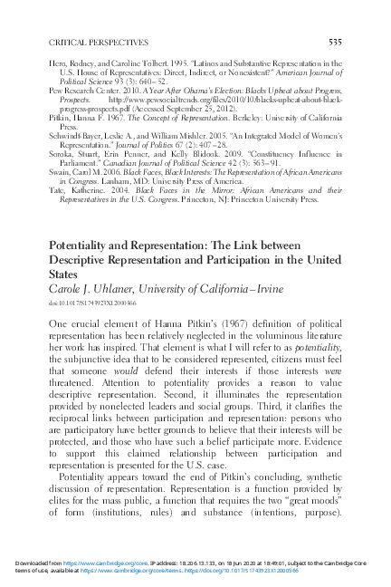 (PDF) Potentiality and Representation: The Link between Descriptive ...