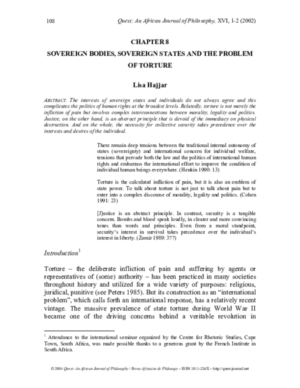 (PDF) Chapter 8 Sovereign Bodies, Sovereign States and the Problem of ...