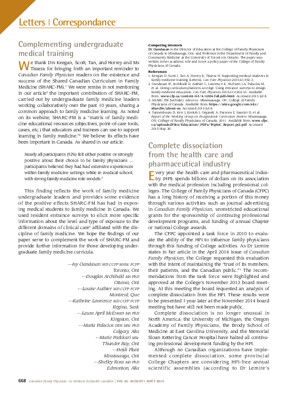 (PDF) Complementing undergraduate medical training (PDF) Complementing undergraduate medical training