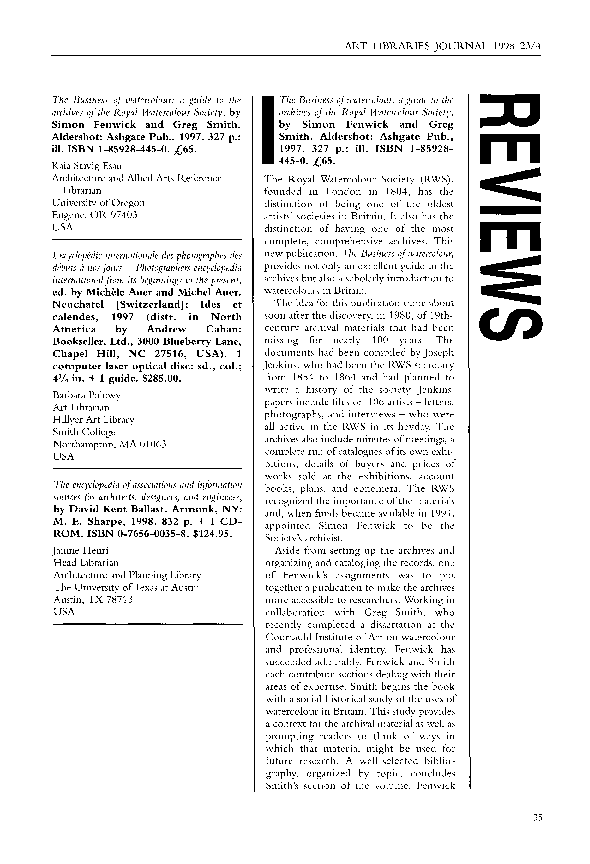 (PDF) THE BUSINESS OF WATERCOLOUR: A GUIDE TO THE ARCHIVES OF THE ROYAL ...