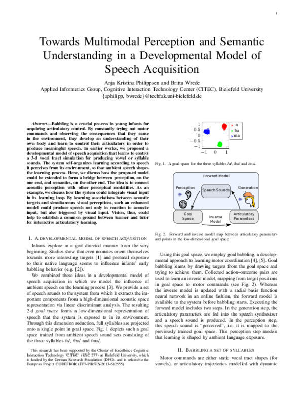 (PDF) Towards Multimodal Perception and Semantic Understanding in a ...