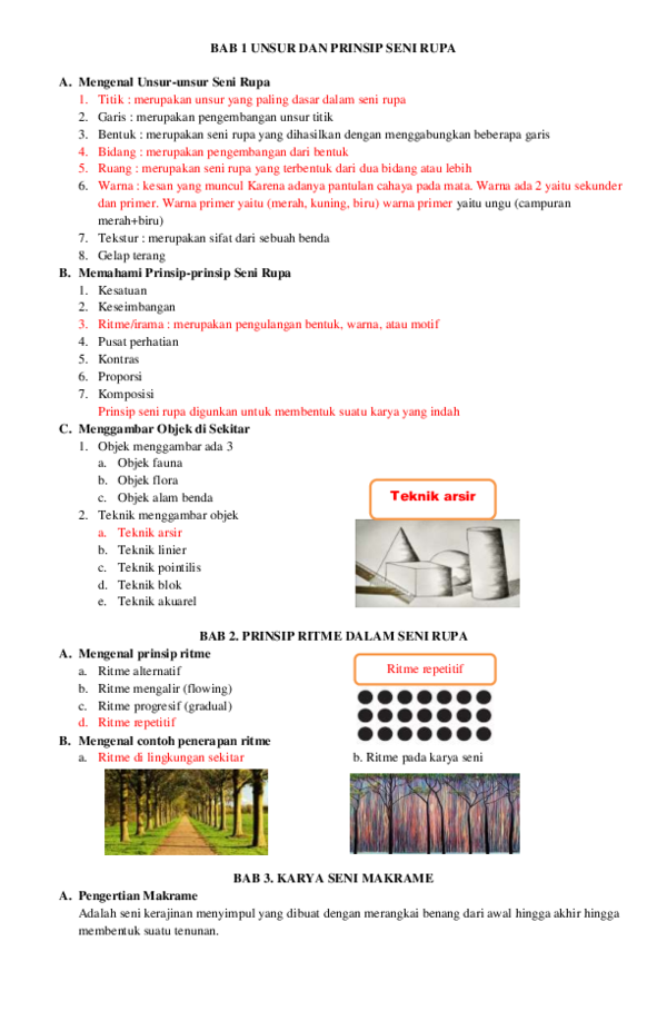 (PDF) BAB 1 UNSUR DAN PRINSIP SENI RUPA