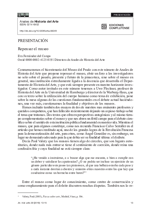 (PDF) Repensar el museo