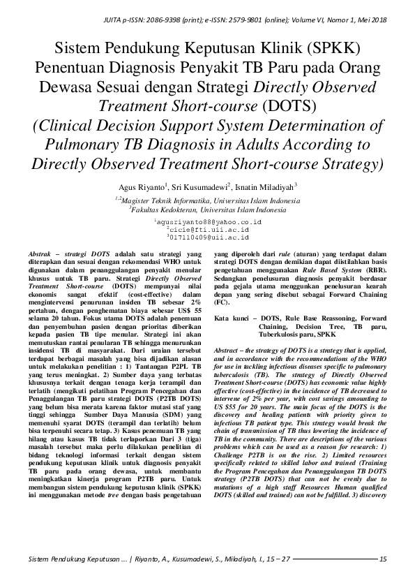 (PDF) SPKK Penentuan Diagnosis Penyakit TB Paru pada Orang Dewasa ...