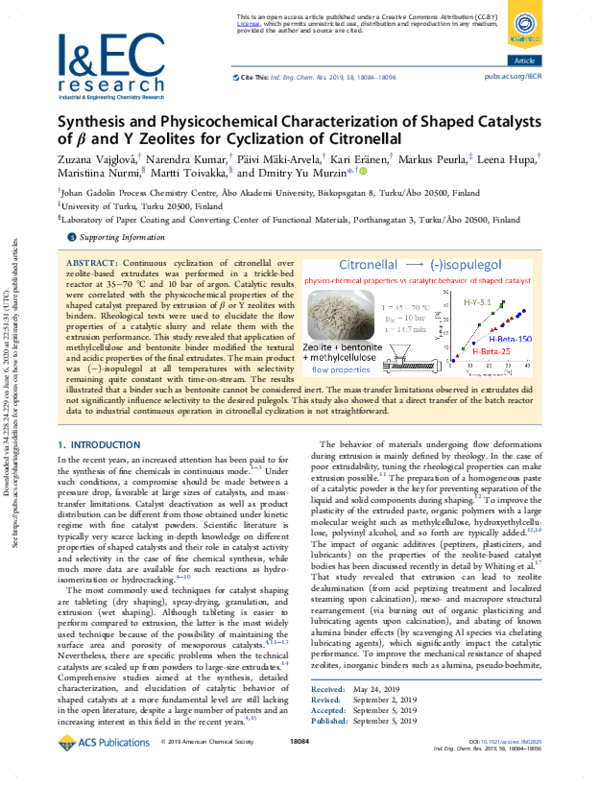(PDF) Synthesis and Physicochemical Characterization of Shaped ...