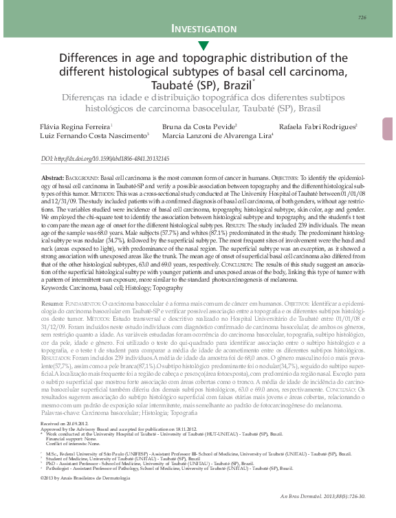 (PDF) Differences in age and topographic distribution of the different ...