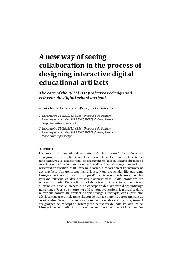 (PDF) A new way of seeing collaboration in the process of designing ...