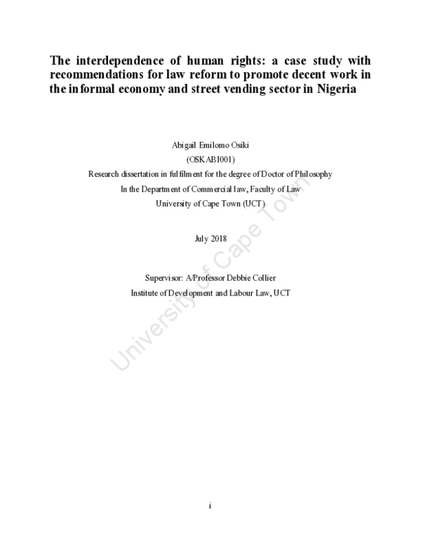 (PDF) The interdependence of human rights: a case study with ...