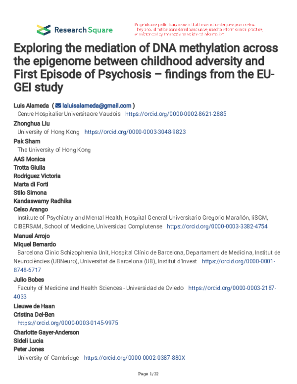 (PDF) Exploring the mediation of DNA methylation across the epigenome ...