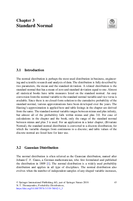 (PDF) Standard Normal