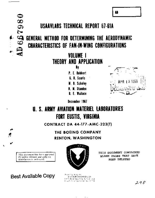 (PDF) A General Method for Determining the Aerodynamic Characteristics ...