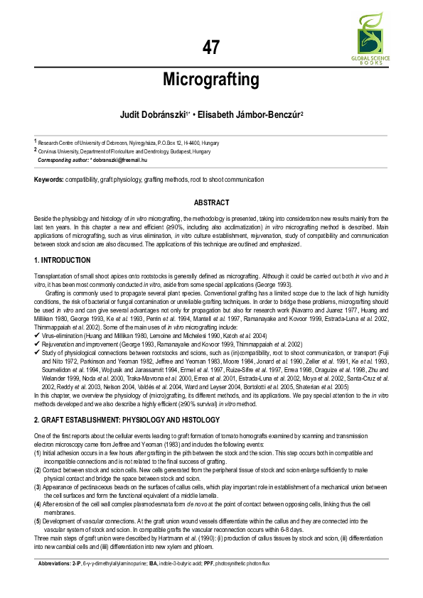 (PDF) Micrografting
