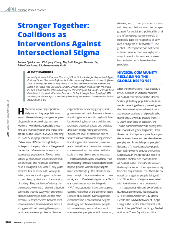 (PDF) Stronger Together: Coalitions as Interventions Against ...