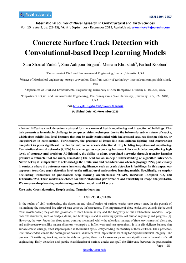 Pdf Concrete Surface Crack Detection With Convolutional Based Deep