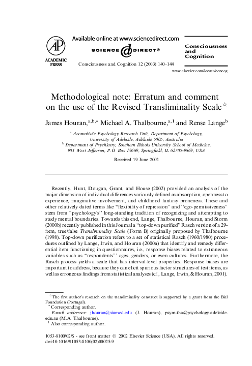 (PDF) Methodological note: Erratum and comment on the use of the ...