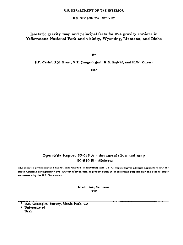 (PDF) Isostatic gravity map and principal facts for 694 gravity ...