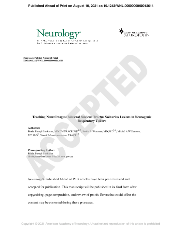 (PDF) Teaching NeuroImages: Bilateral Nucleus Tractus Solitarius ...