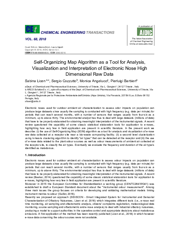 Pdf Self Organizing Map Algorithm As A Tool For Analysis Visualization And Interpretation Of