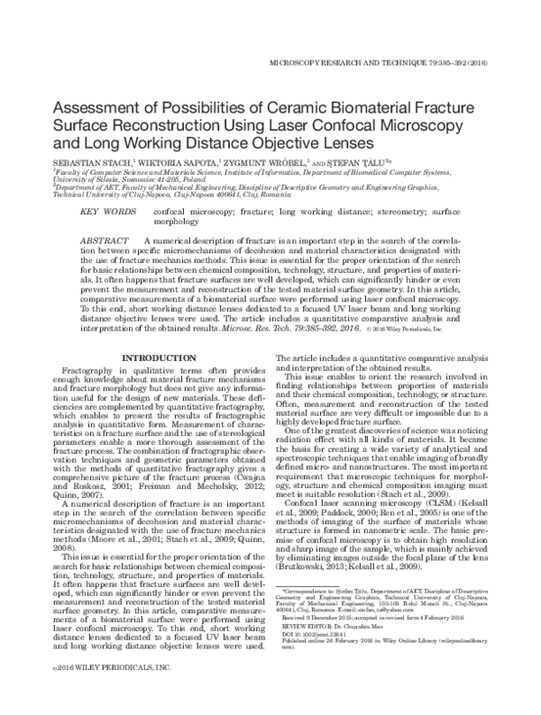(PDF) Assessment of possibilities of ceramic biomaterial fracture ...