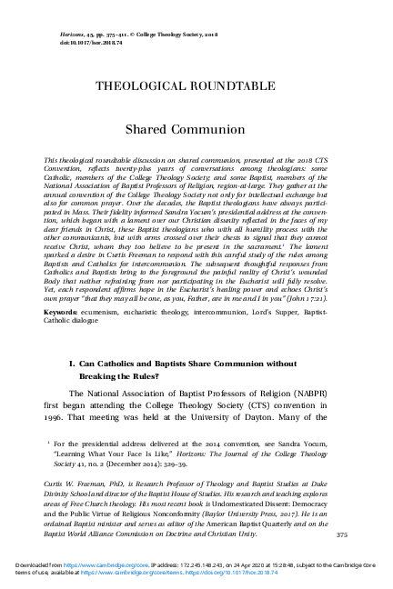 (PDF) Shared Communion