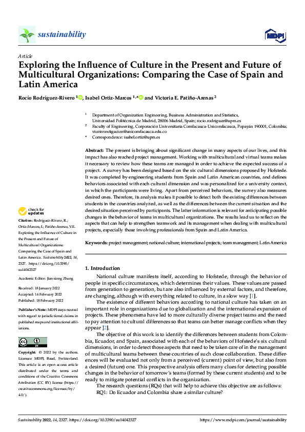 (PDF) Exploring the Influence of Culture in the Present and Future of ...