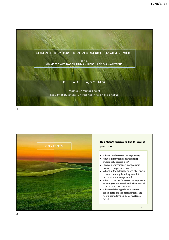 (PDF) C13 CBHRM CB Performance Management