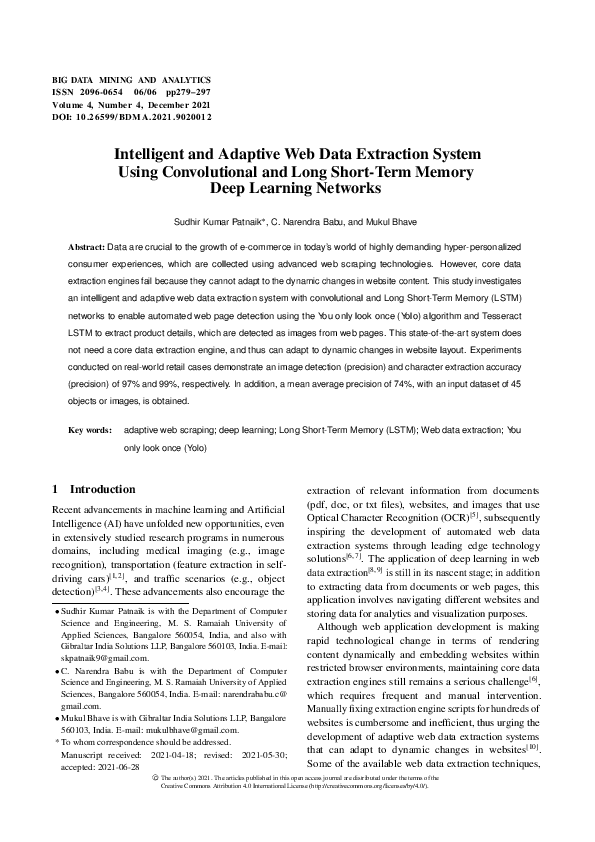 (PDF) Intelligent and adaptive web data extraction system using ...