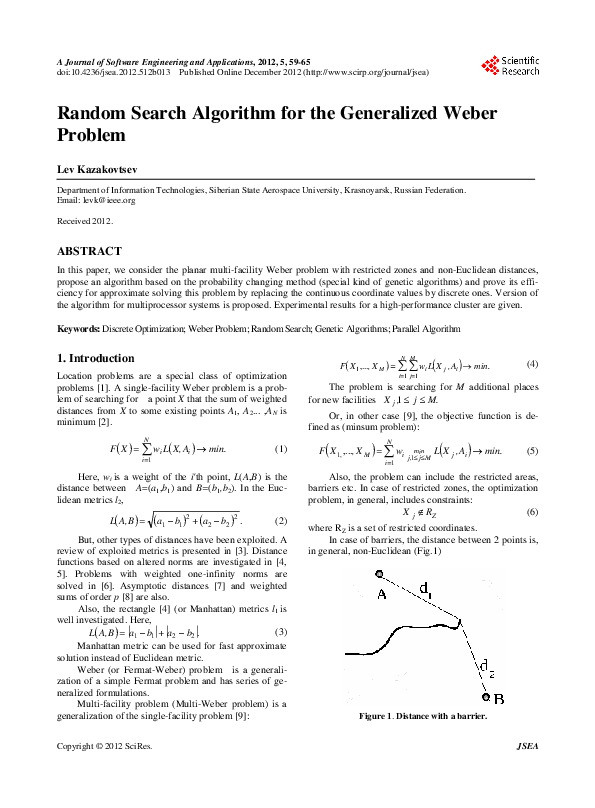 (PDF) Problem Transformation | Lev Kazakovtsev - Academia.edu