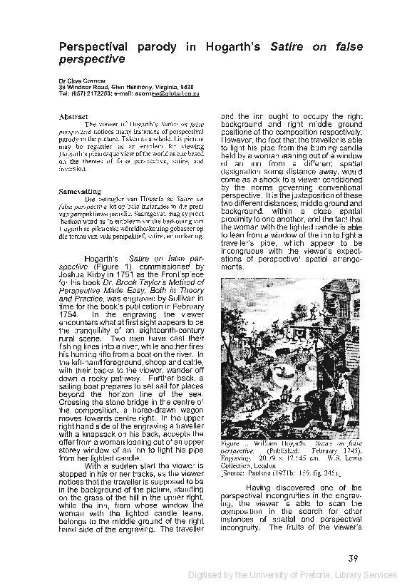 (PDF) Perspectival parody in Hogarth's Satire on false perspective