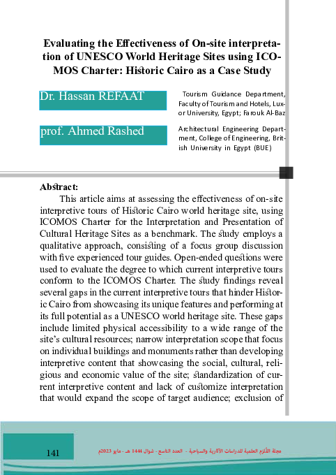 (PDF) Evaluating the Effectiveness of Onsite interpretation of UNESCO ...