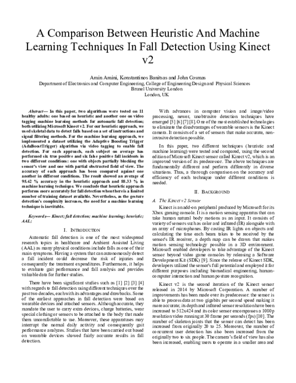 (PDF) A comparison between heuristic and machine learning techniques in ...