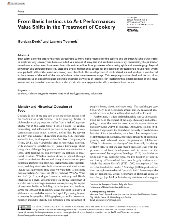 (PDF) From Basic Instincts to Art Performance