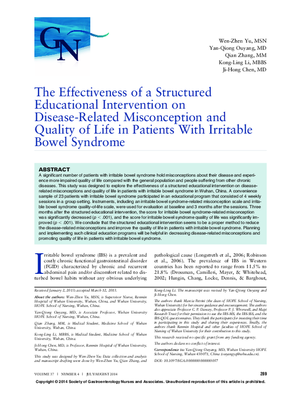 Pdf Effectiveness Of Structured Educational Intervention On Knowledge Attitude And Practice