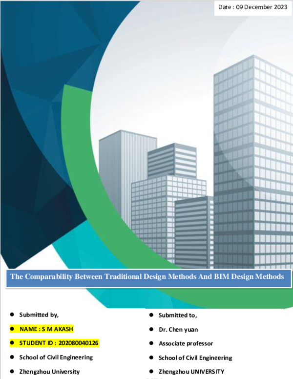 Pdf The Comparability Between Traditional Design Methods And Bim Design Methods