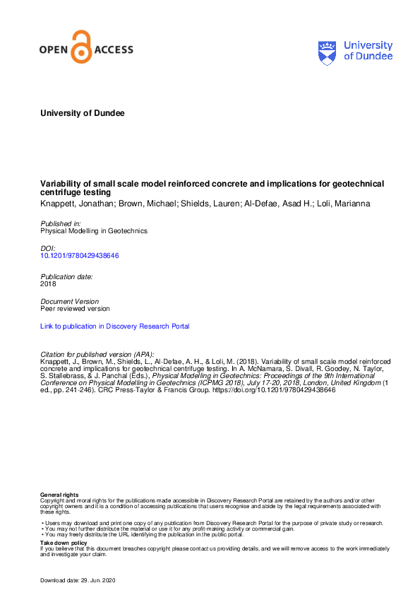 (PDF) Physical Modelling in Geotechnics