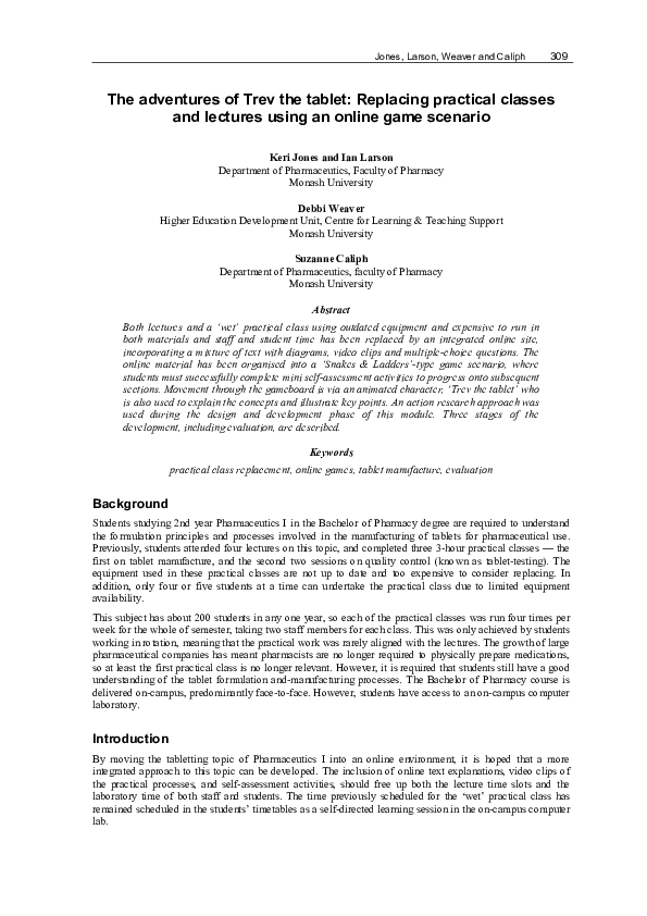 (PDF) Revolutionizing Class with Trev the Tablet Game