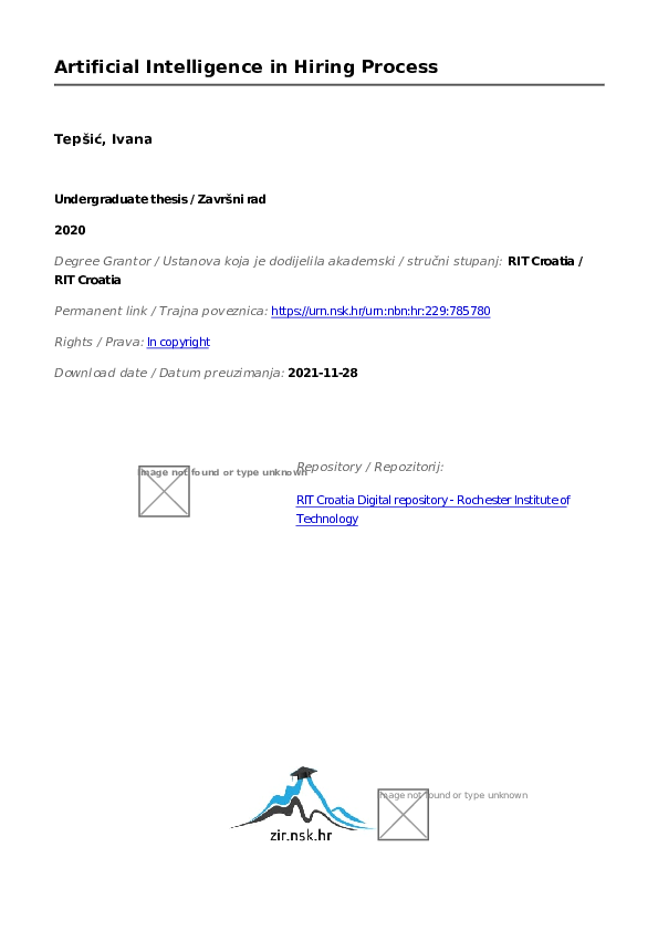 (PDF) Artificial Intelligence in Hiring Process