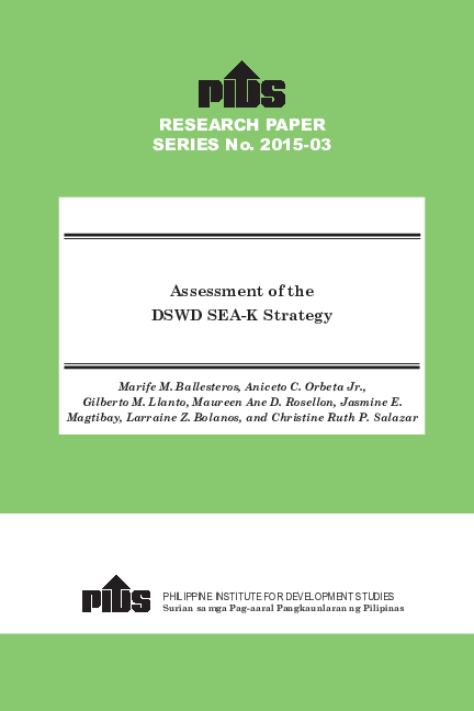 (PDF) Assessment of the DSWD SEA-K Strategy