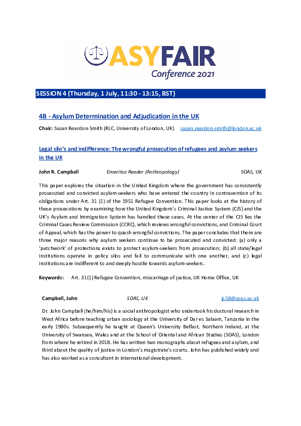 (PDF) Legal silo's and Indifference: the wrongful prosecution of ...