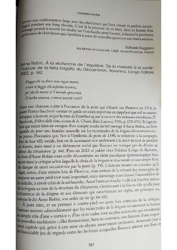 (PDF) Compte rendu: A. Robin, A la recherche de l'équilibre. De la ...