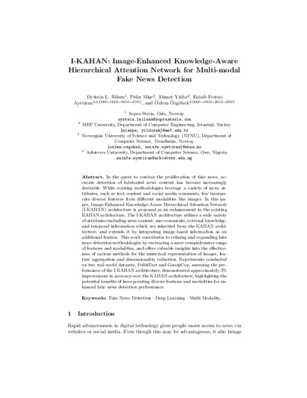 Pdf I Kahan Image Enhanced Knowledge Aware Hierarchical Attention Network For Multi Modal