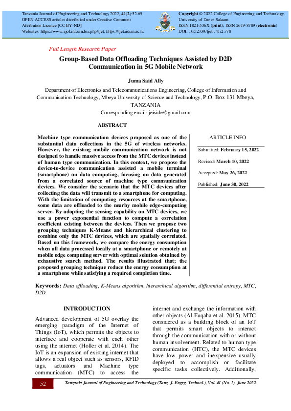 Pdf Group Based Data Offloading Techniques Assisted By D2d