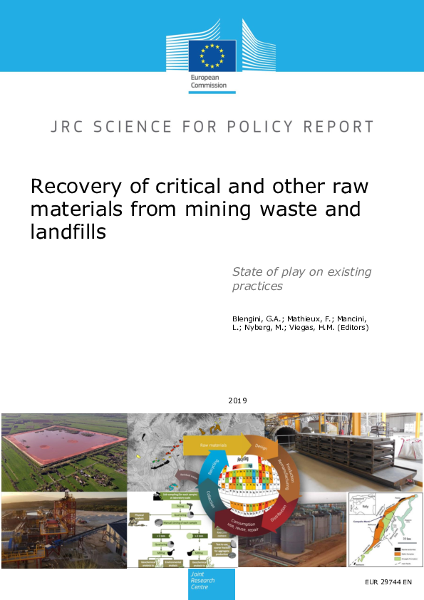 (PDF) Recovery of critical and other raw materials from mining waste ...