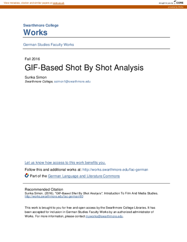 (PDF) GIF-Based Shot By Shot Analysis