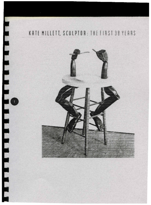 (PDF) Kate Millett, Sculptor: The First 38 Years